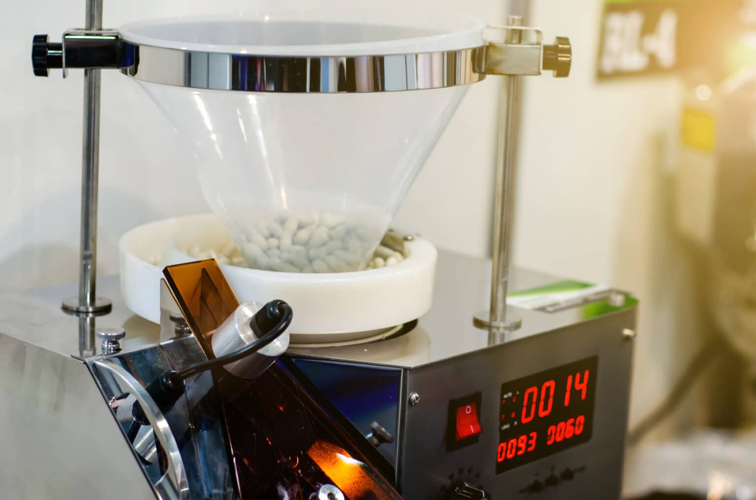 Bench-top pill counting machine - Precision Microdrives