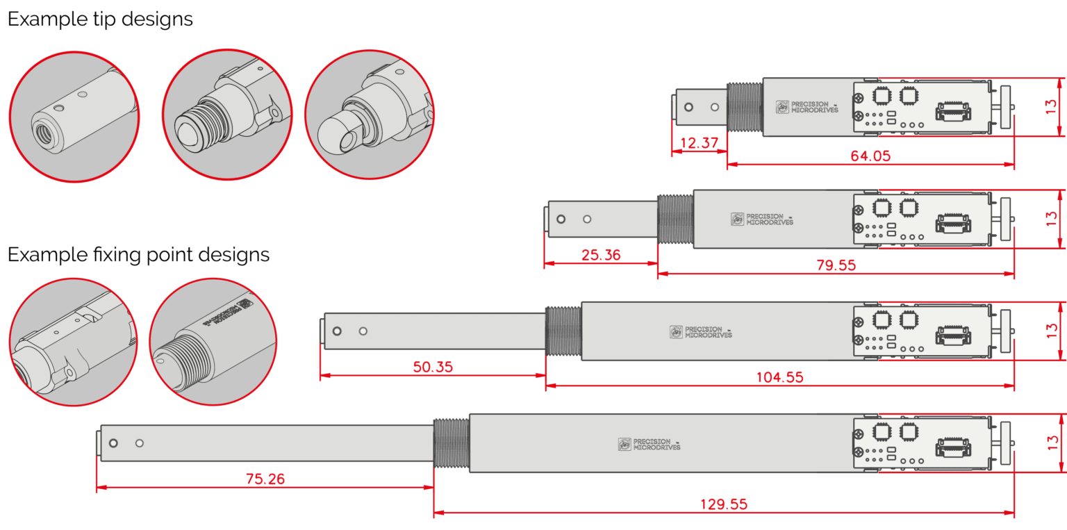 Linear actuators - Precision Microdrives